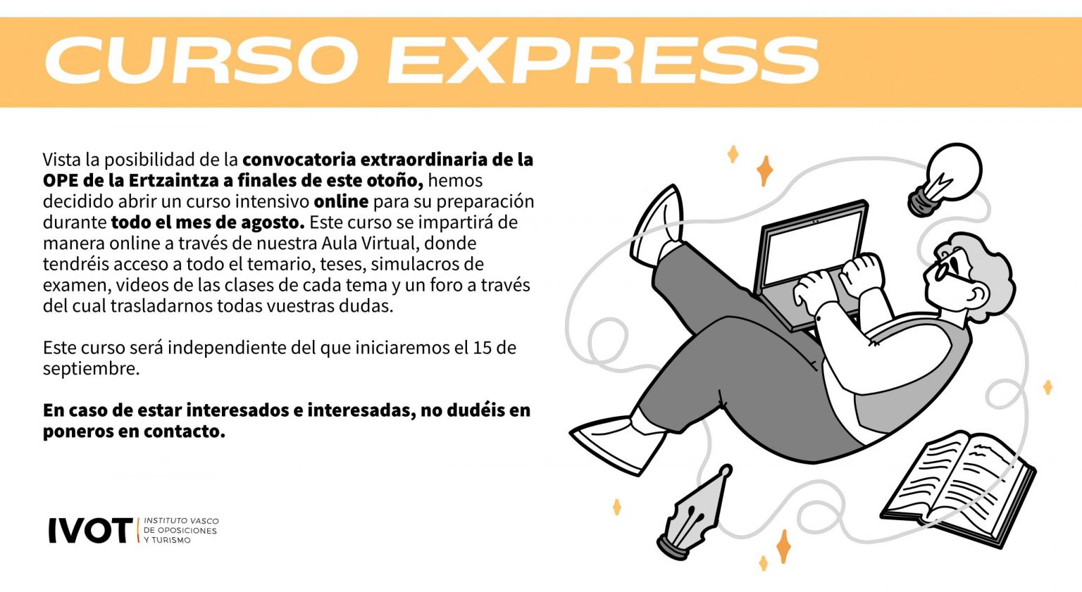 OPES Y Cursos De Preparación En País Vasco - IVOT Vitoria